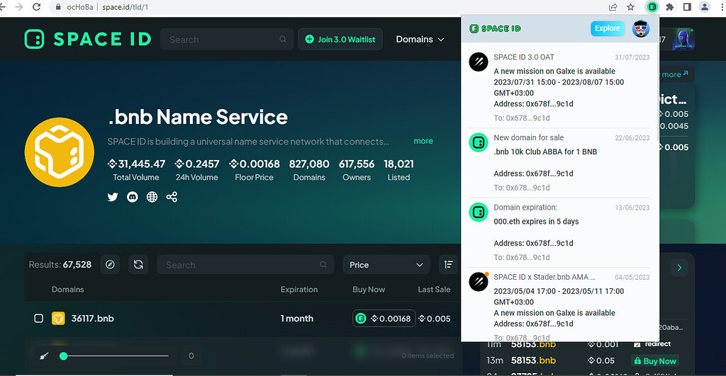 [Proposal] Chrome extension - Proposals - SPACE ID Forum